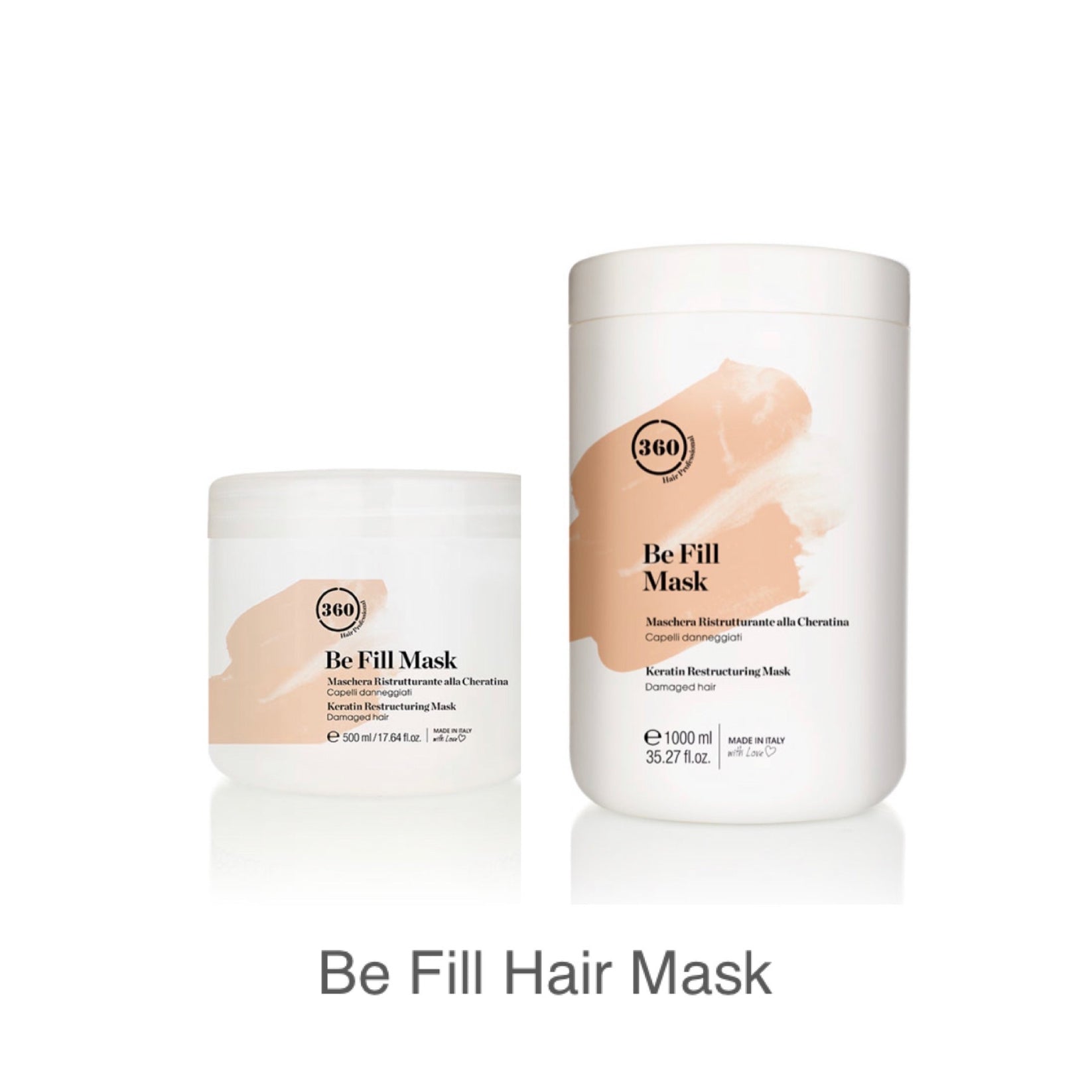 360 Hair Professional Be Fill Hair Mask 500ml & 1000ml (keratin ingred ...